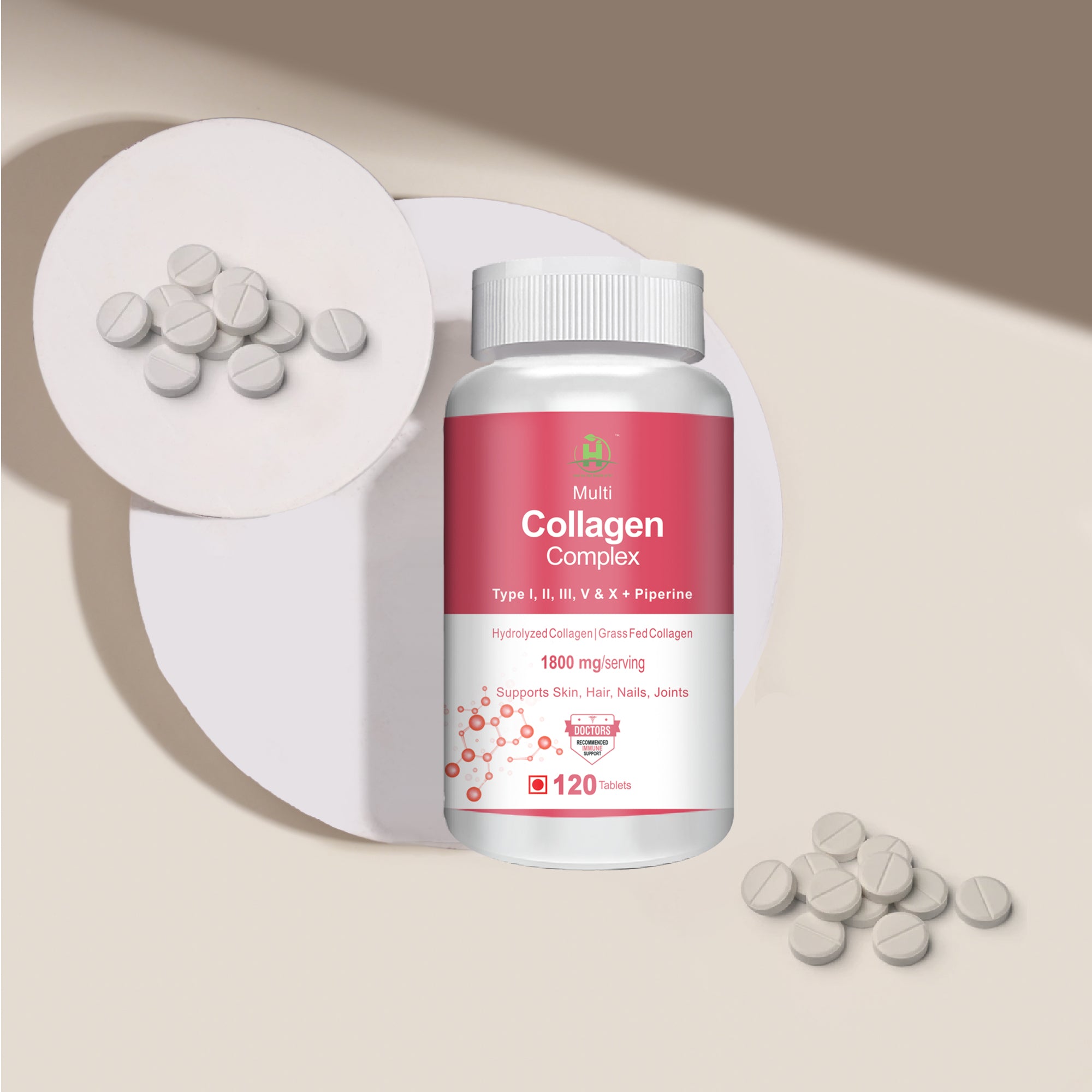 Multi Collagen Complex 120 Tablets – Healthy Nutrition