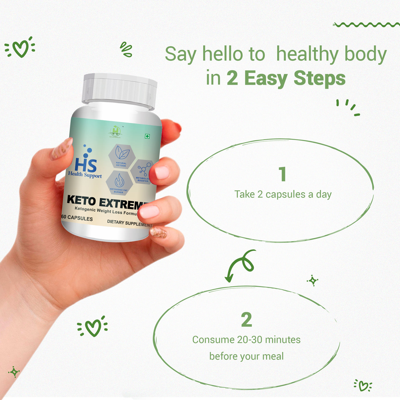 Keto Extreme 60 Capsules – Healthy Nutrition